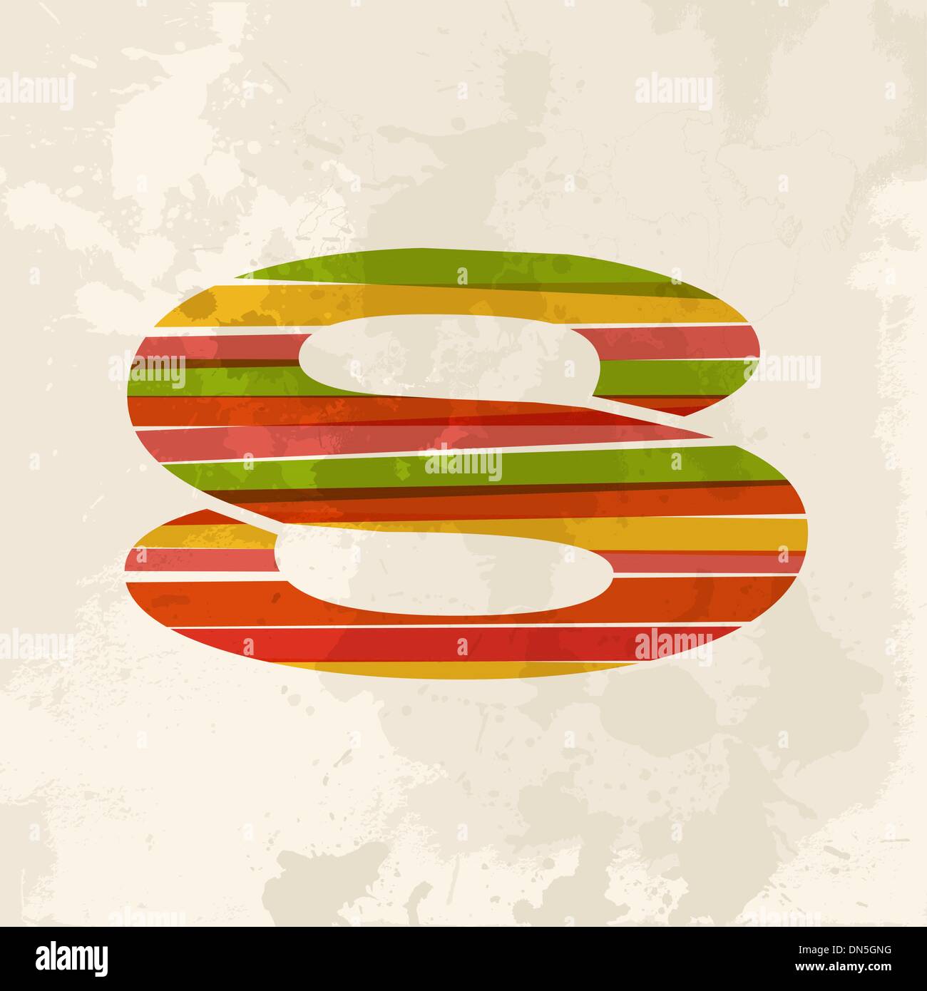 Old number 8 Stock Vector Images - Alamy