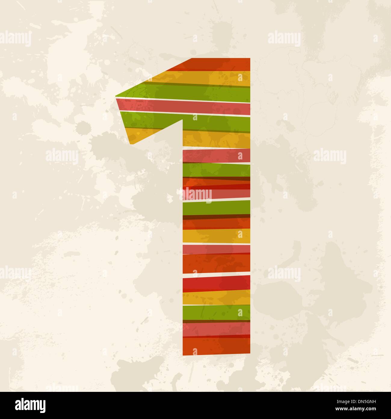 Number 1 vector vectors hi-res stock photography and images - Alamy