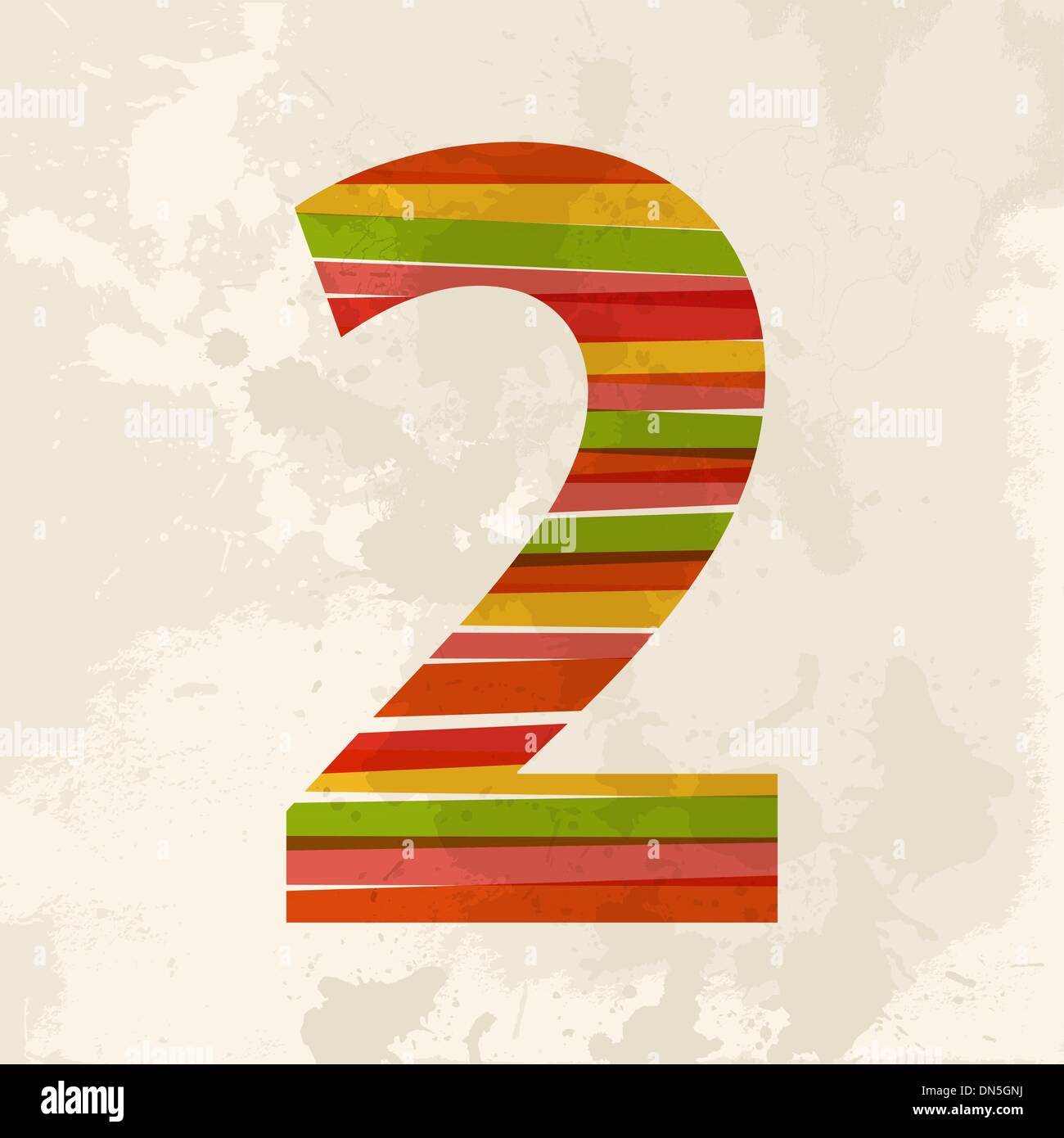 Old number 2 Stock Vector Images - Alamy