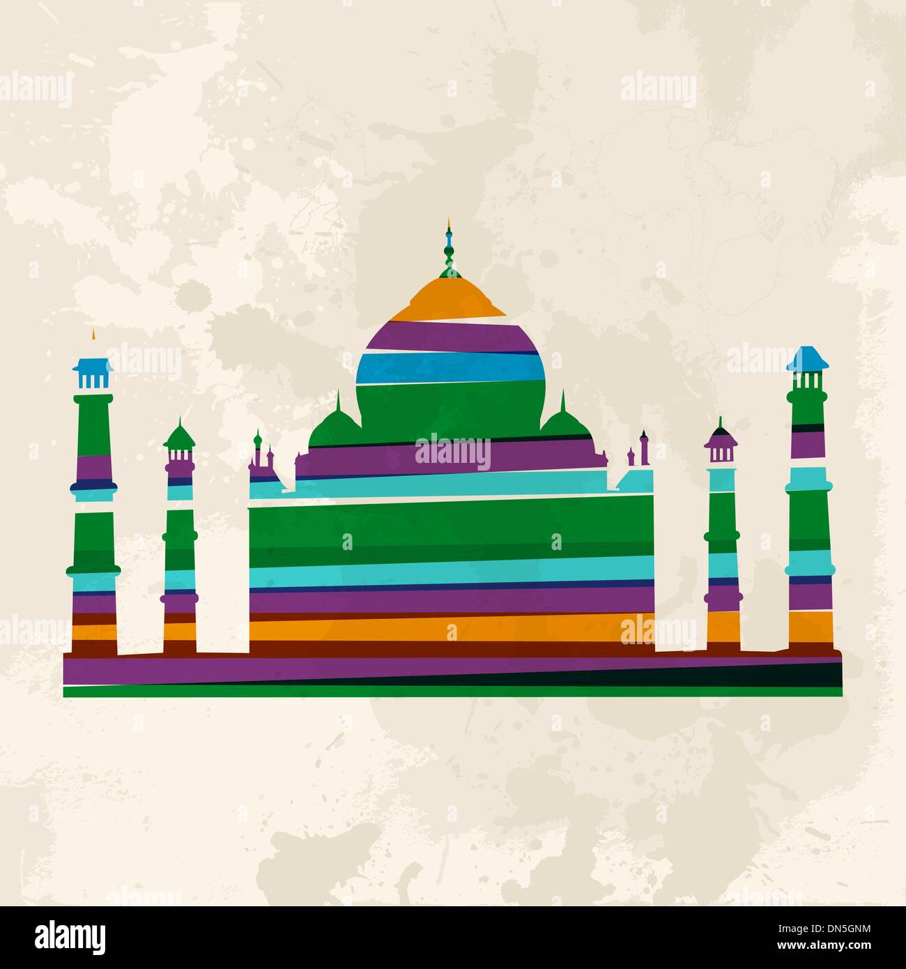 Taj mahal elements Stock Vector Images - Alamy
