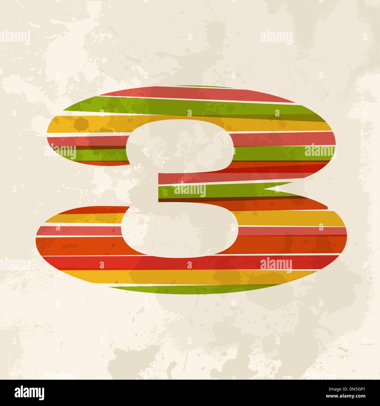 Number three green color hi-res stock photography and images - Alamy