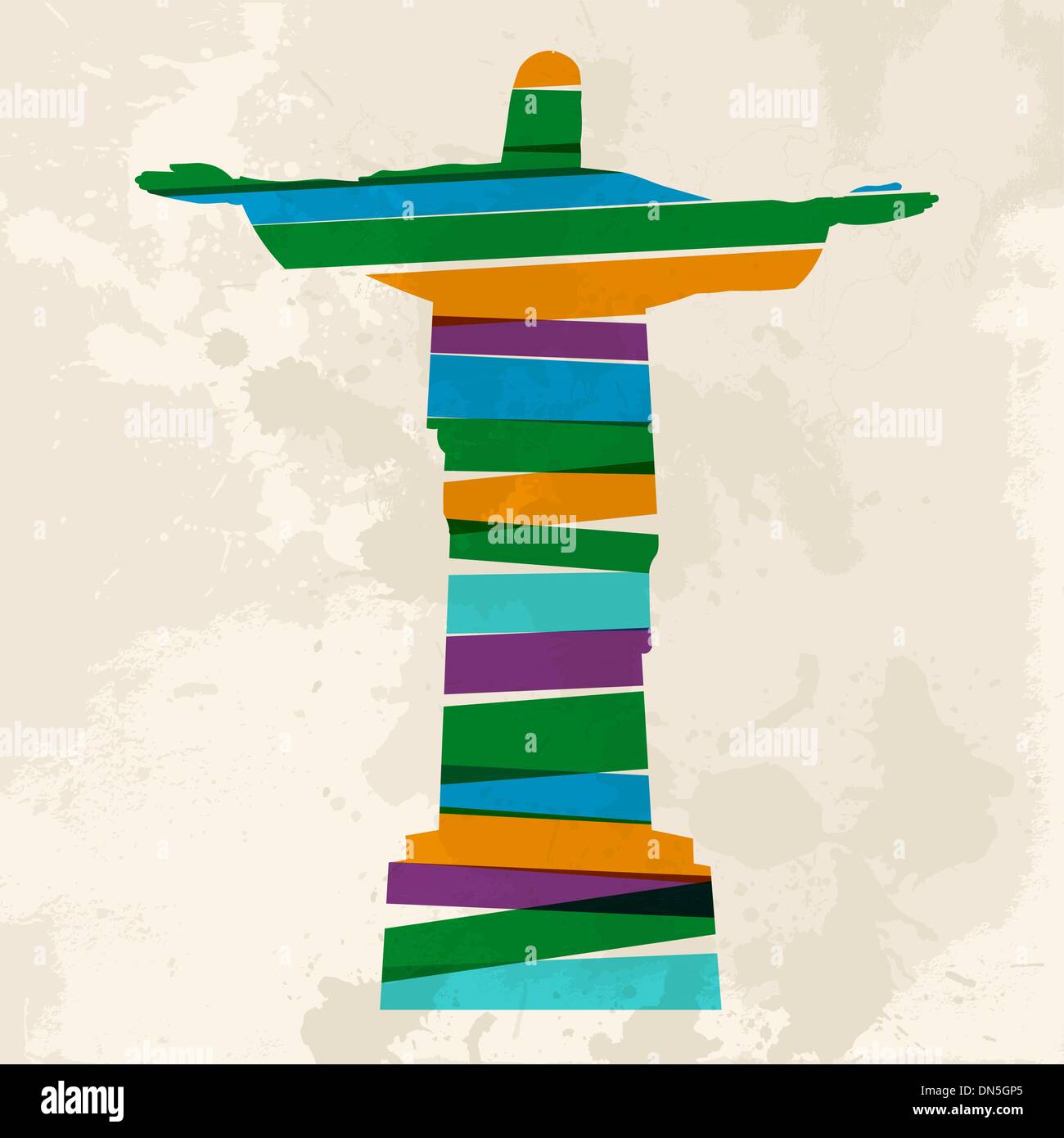 Vintage multicolor redeemer Christ Stock Vector Image & Art - Alamy