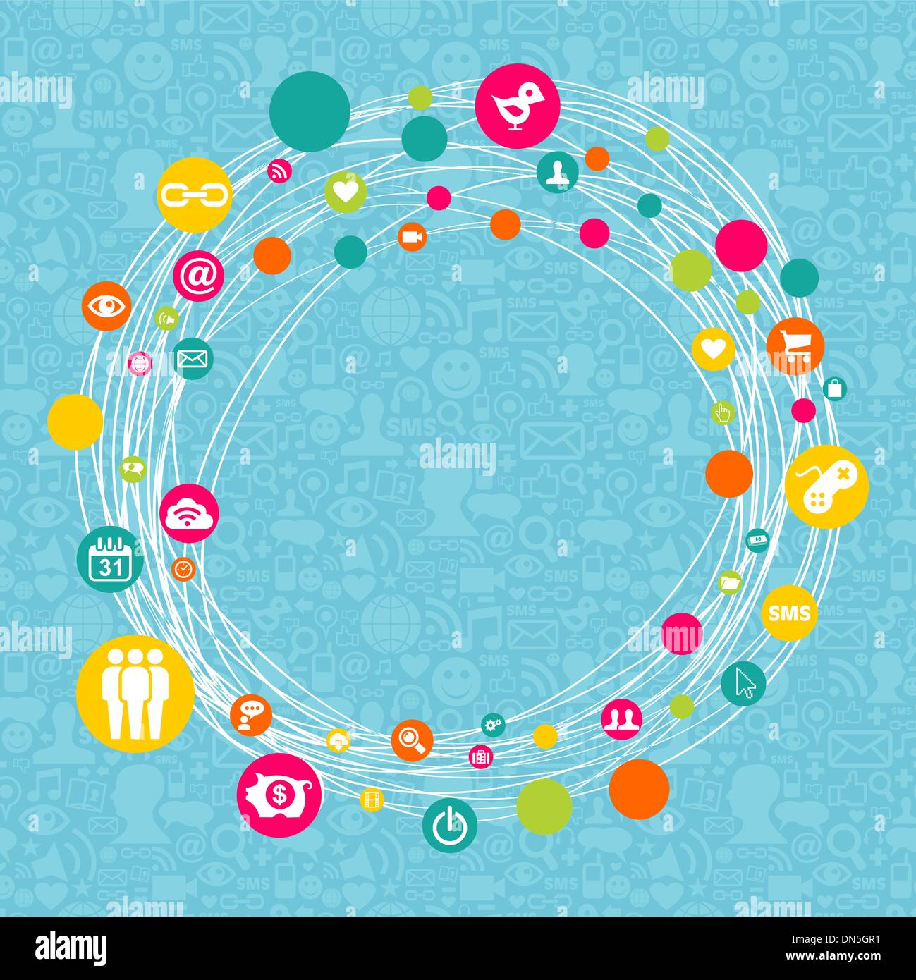 Cloud computing network idea Stock Vector Image & Art - Alamy