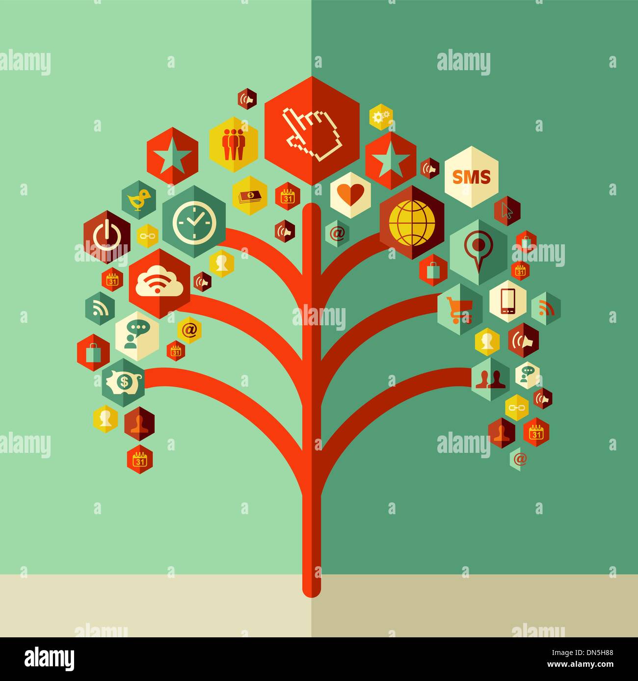 Network tree hi-res stock photography and images - Alamy