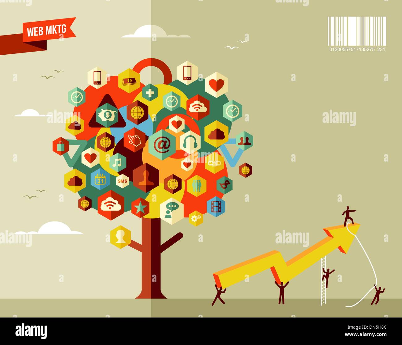 Marketing business tree Stock Vector Image & Art - Alamy