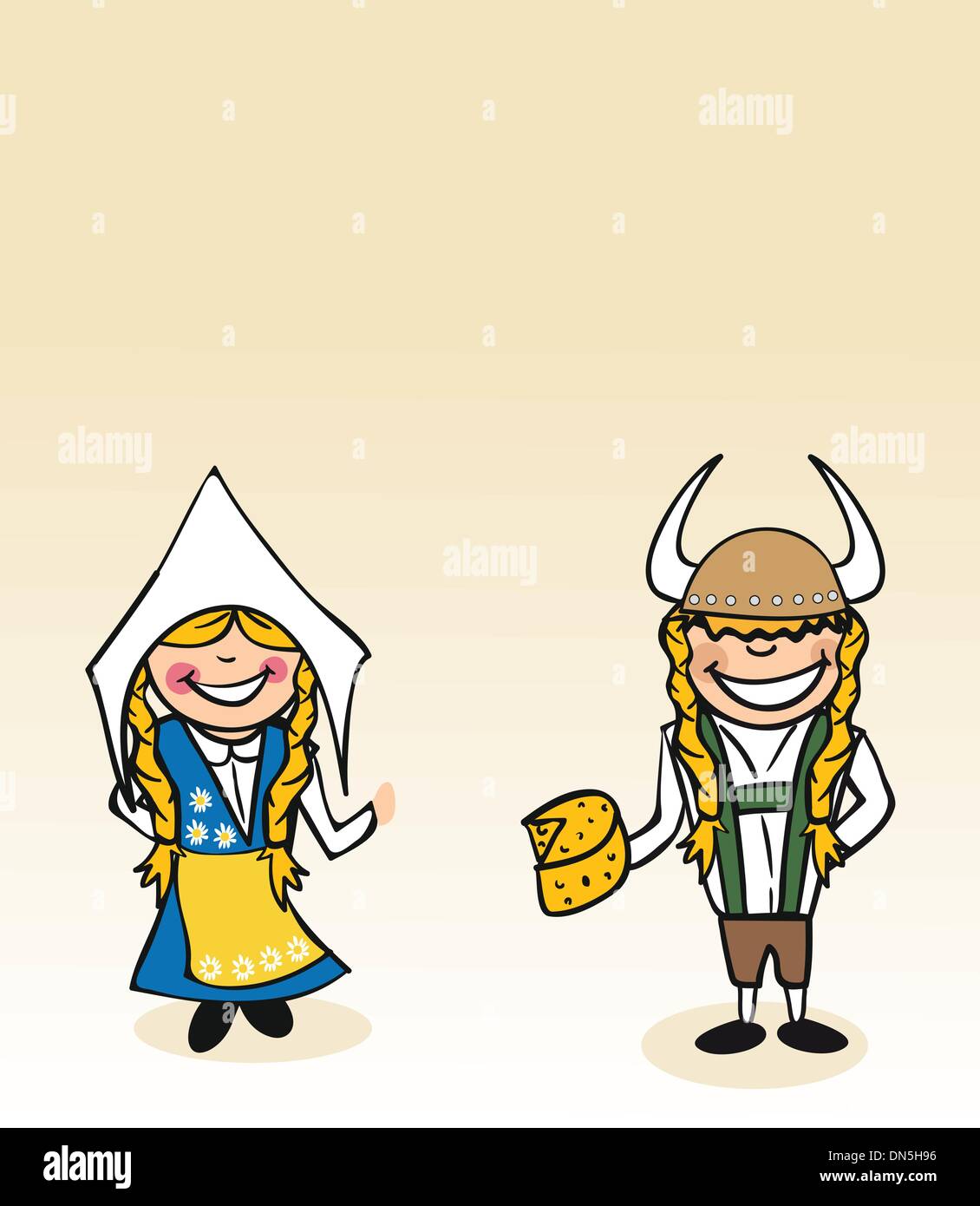 Swedish cartoon couple bubble dialogue Stock Vector Image & Art - Alamy