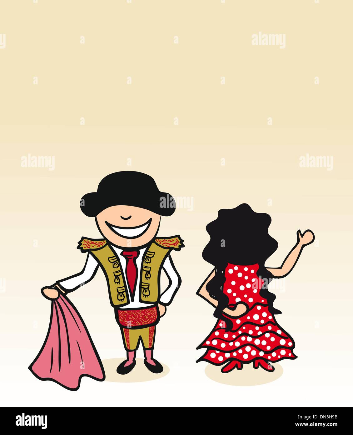 Cute international couple man Stock Vector Images - Alamy