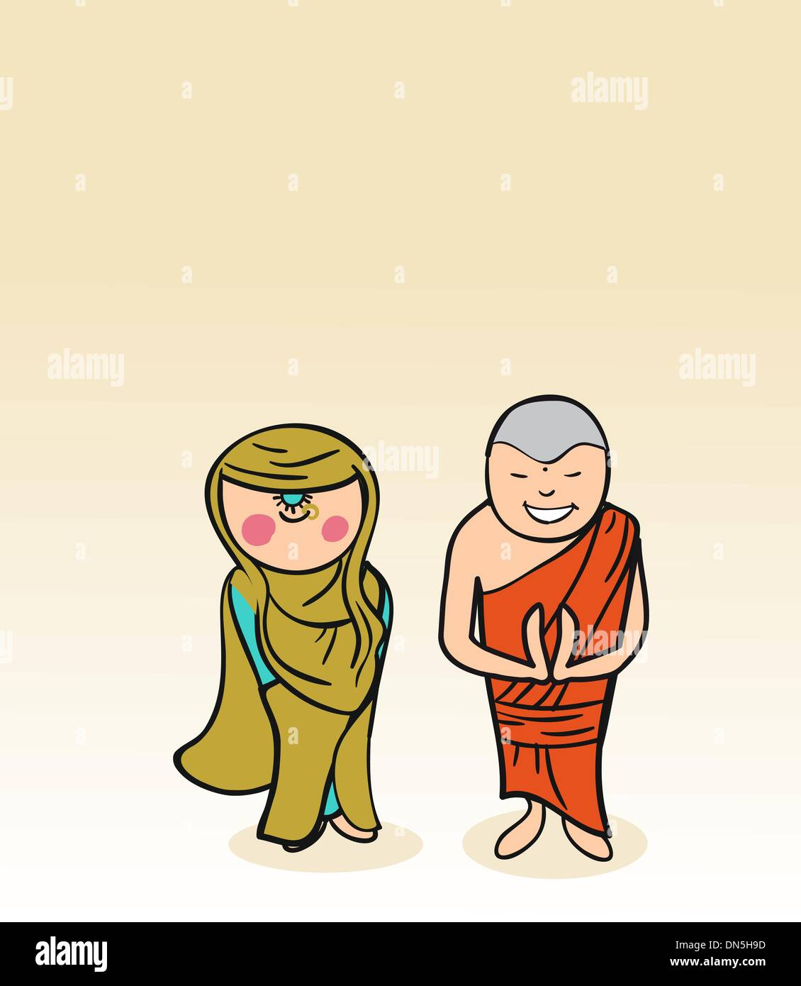 Indian cartoon couple bubble dialogue Stock Vector Image & Art - Alamy