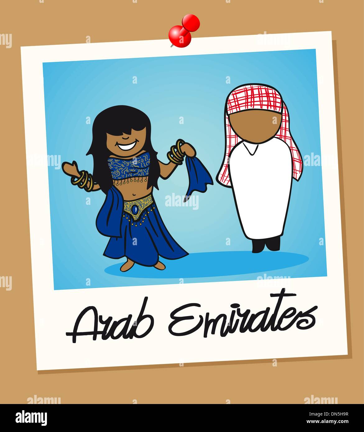 Uae National Dress Drawing