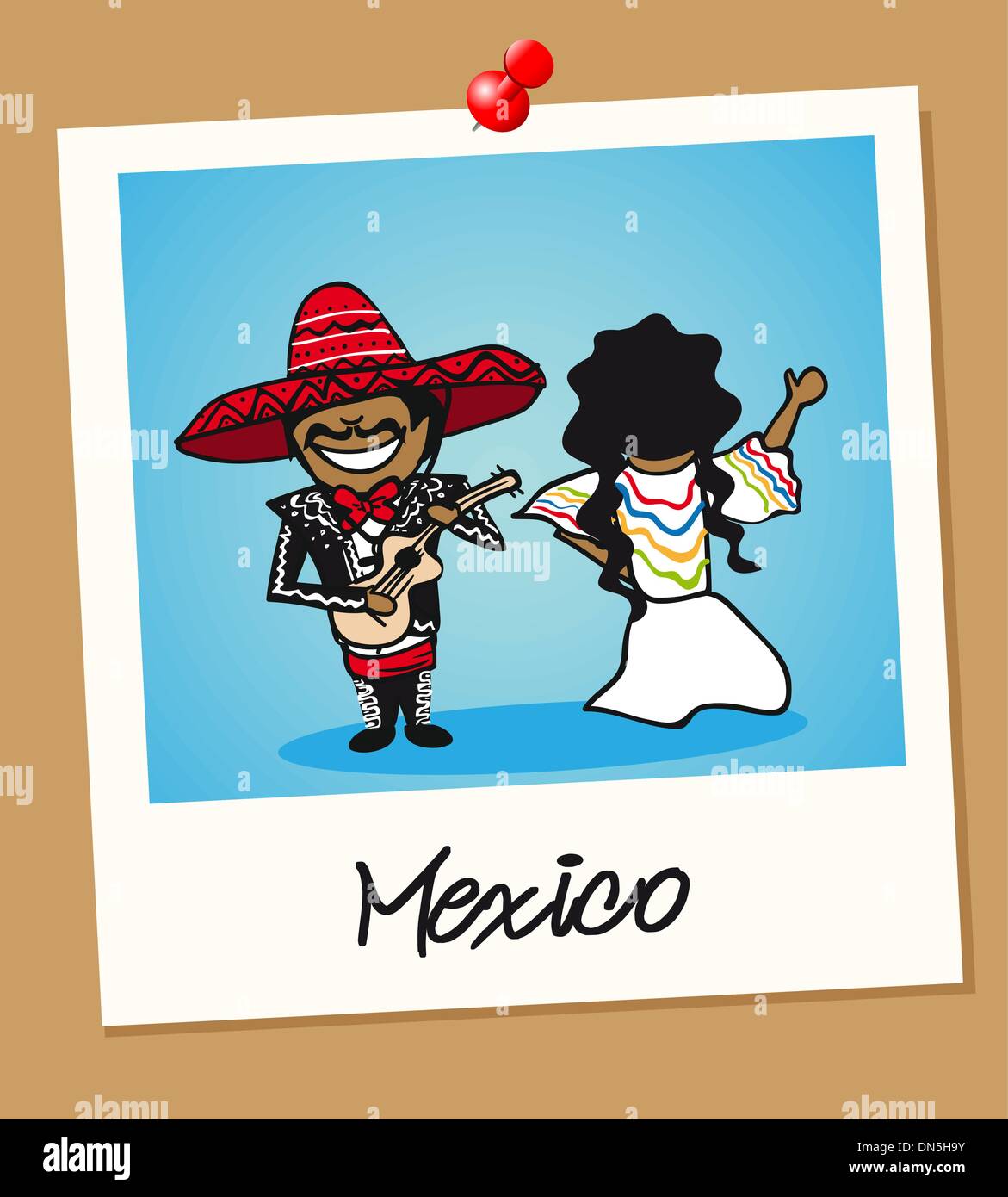 Mexico traditional dress Stock Vector Images - Alamy