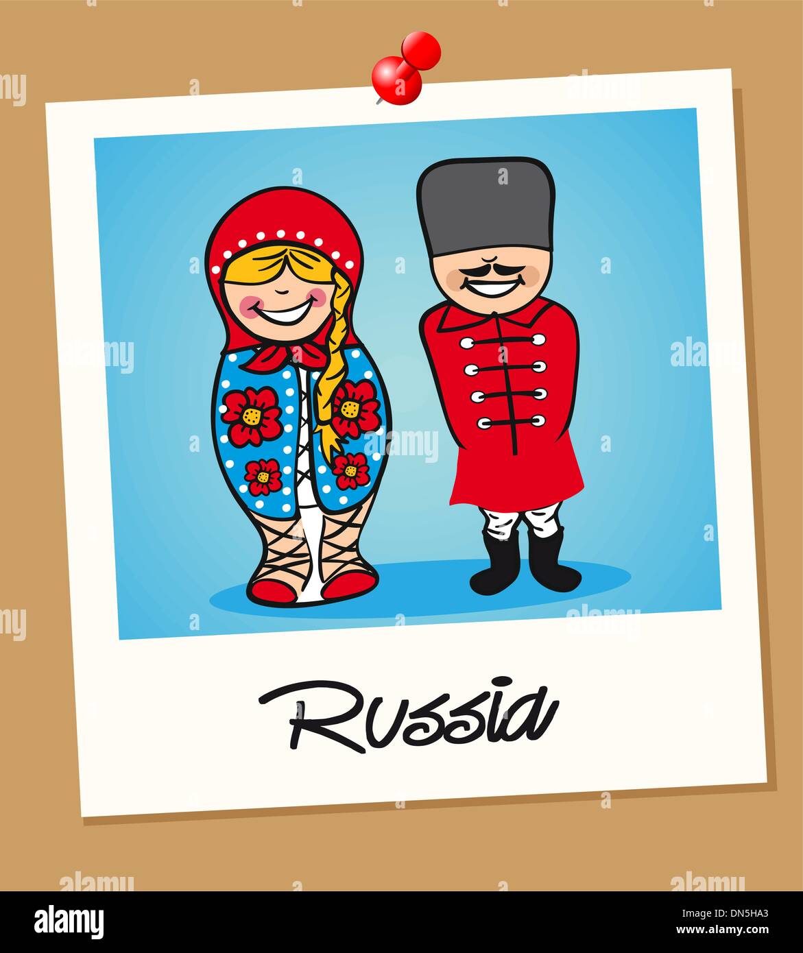 Russian man in traditional Stock Vector Images - Alamy