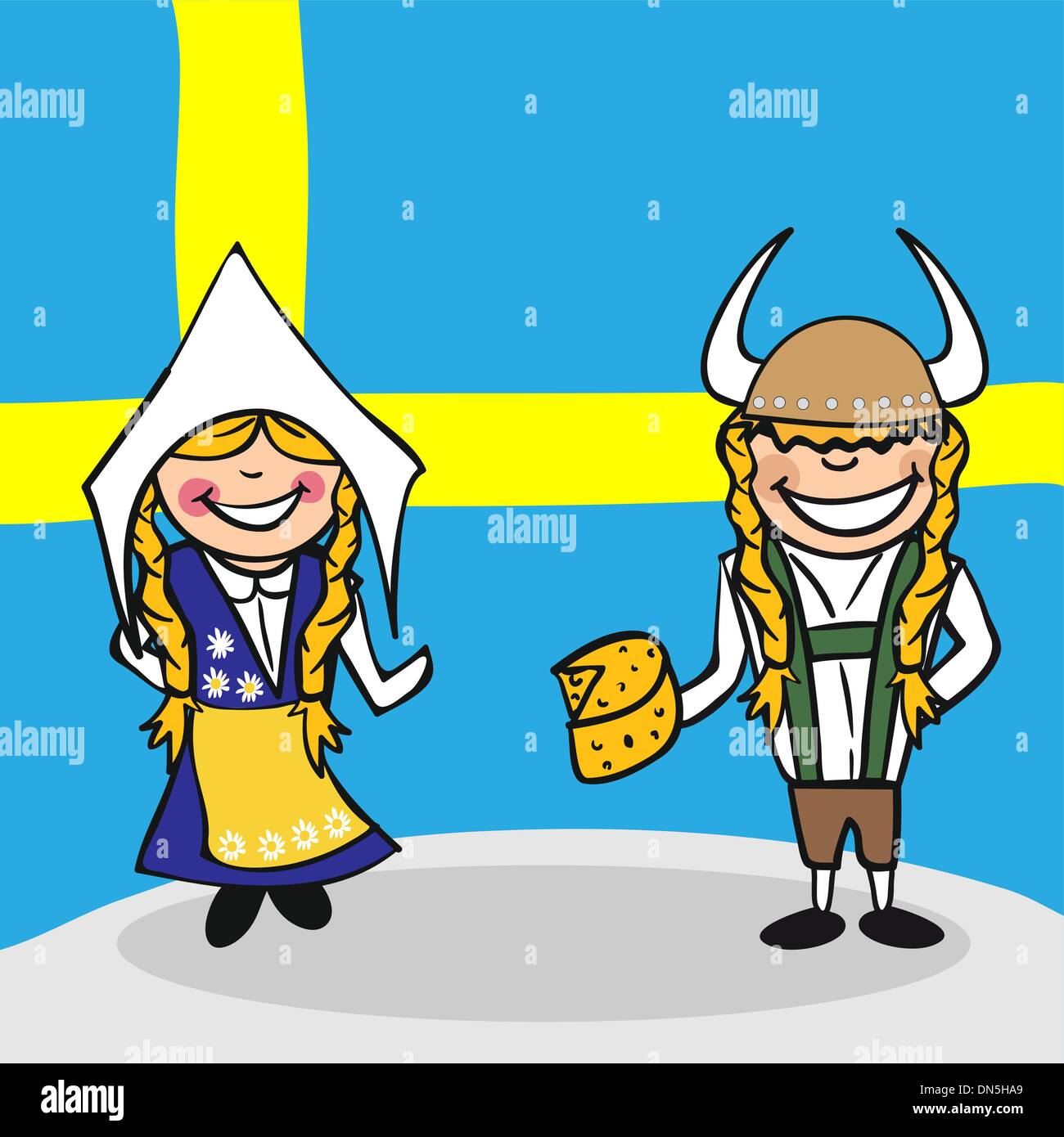 Welcome to Sweden people Stock Vector Image & Art - Alamy