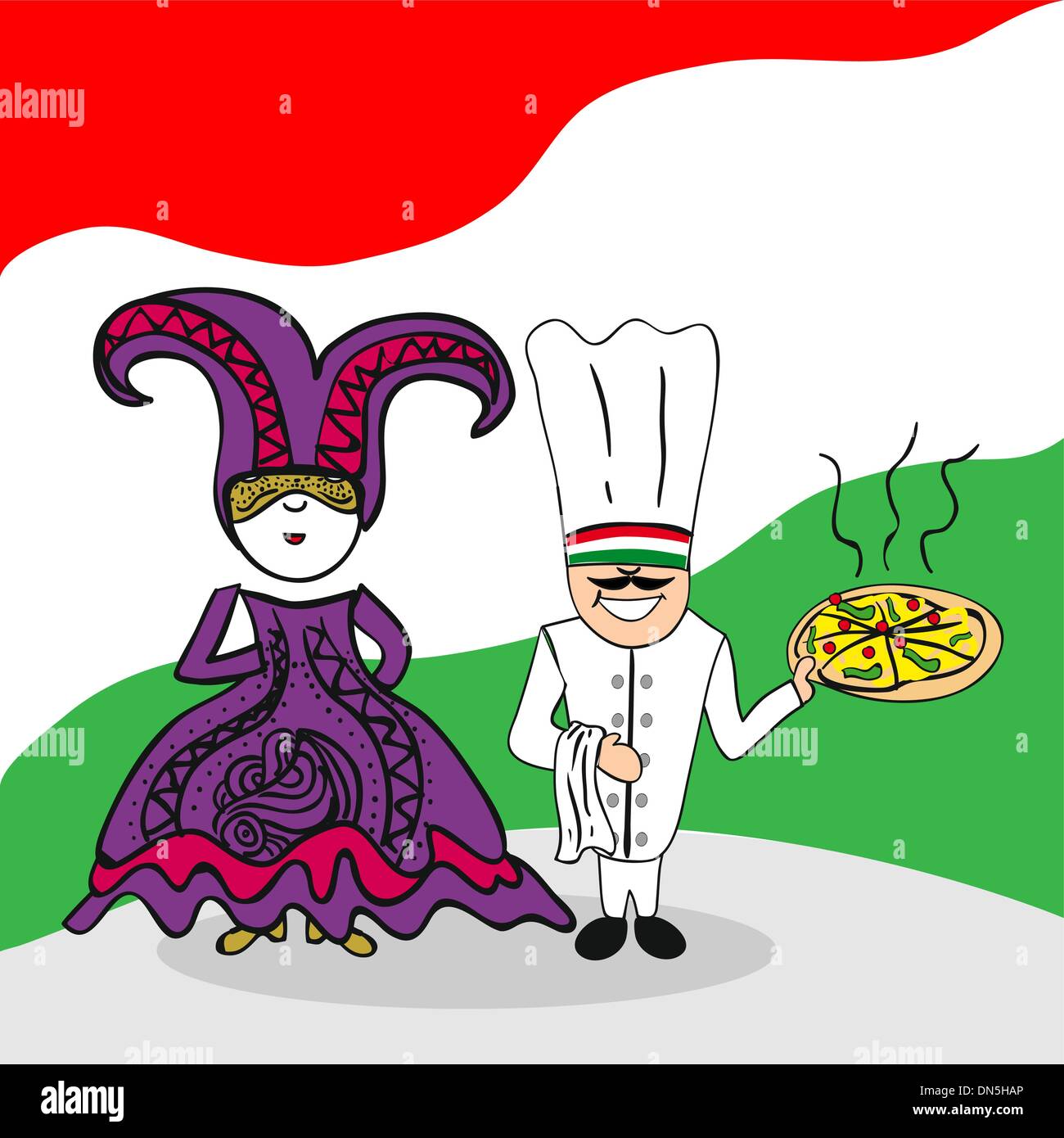 Typical Italian Man Cartoon