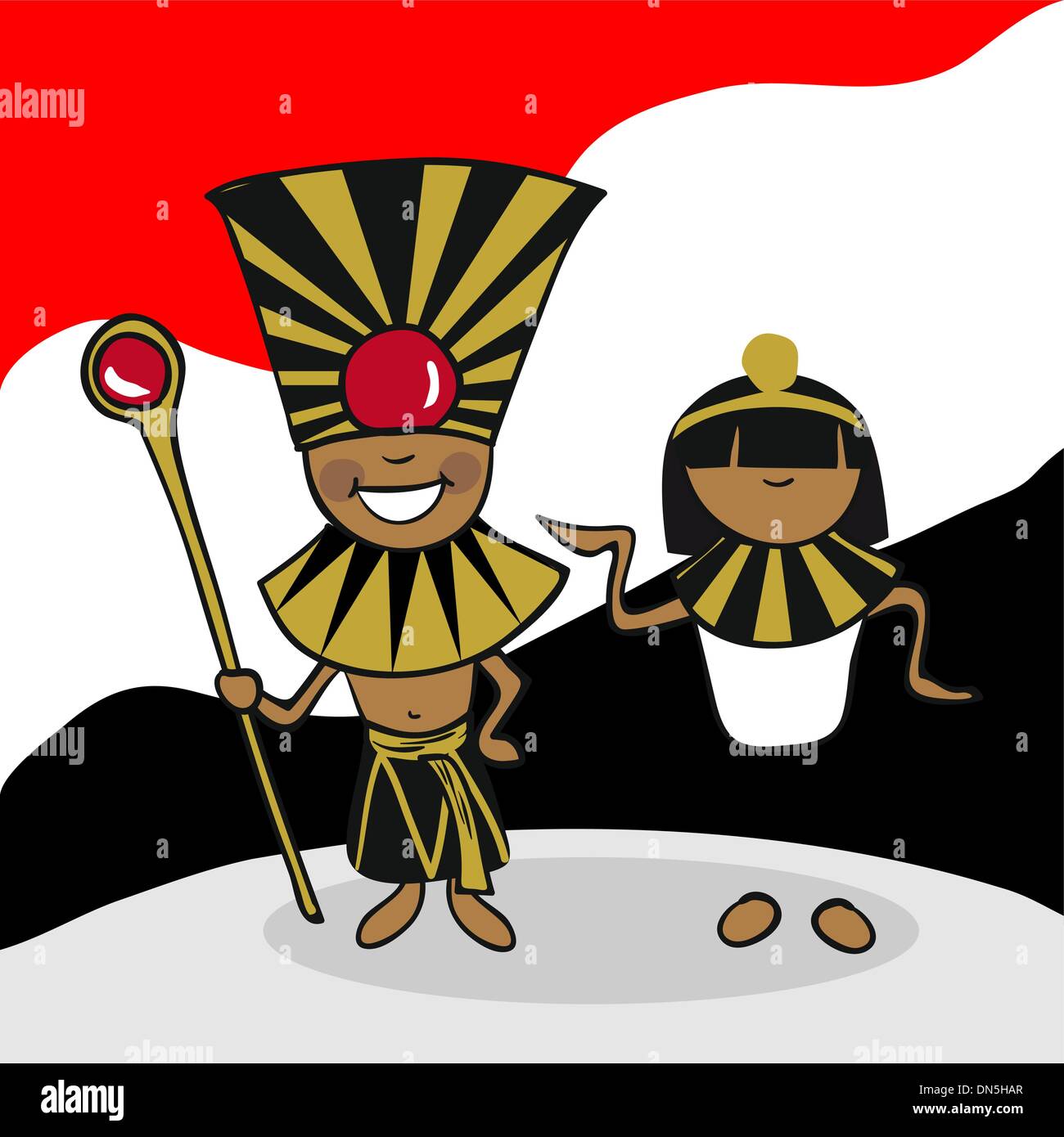 Flag of egypt with people hi-res stock photography and images - Alamy