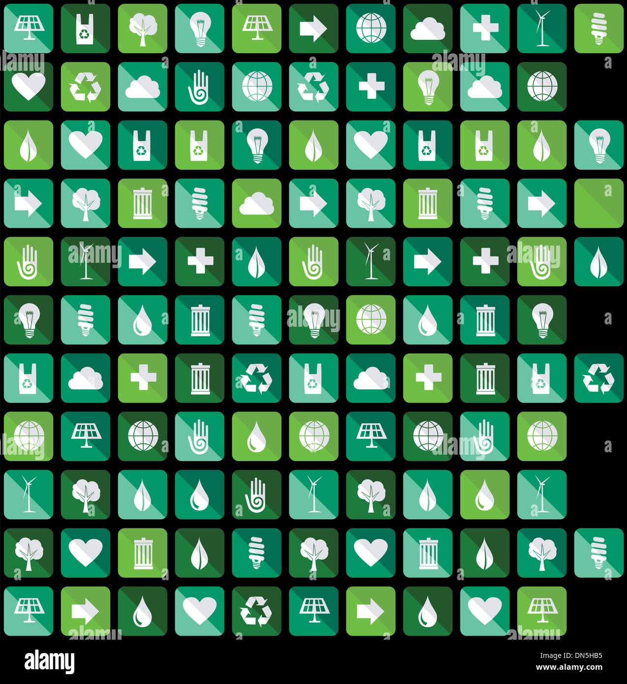 Environmental Green flat icons Stock Vector Image & Art - Alamy