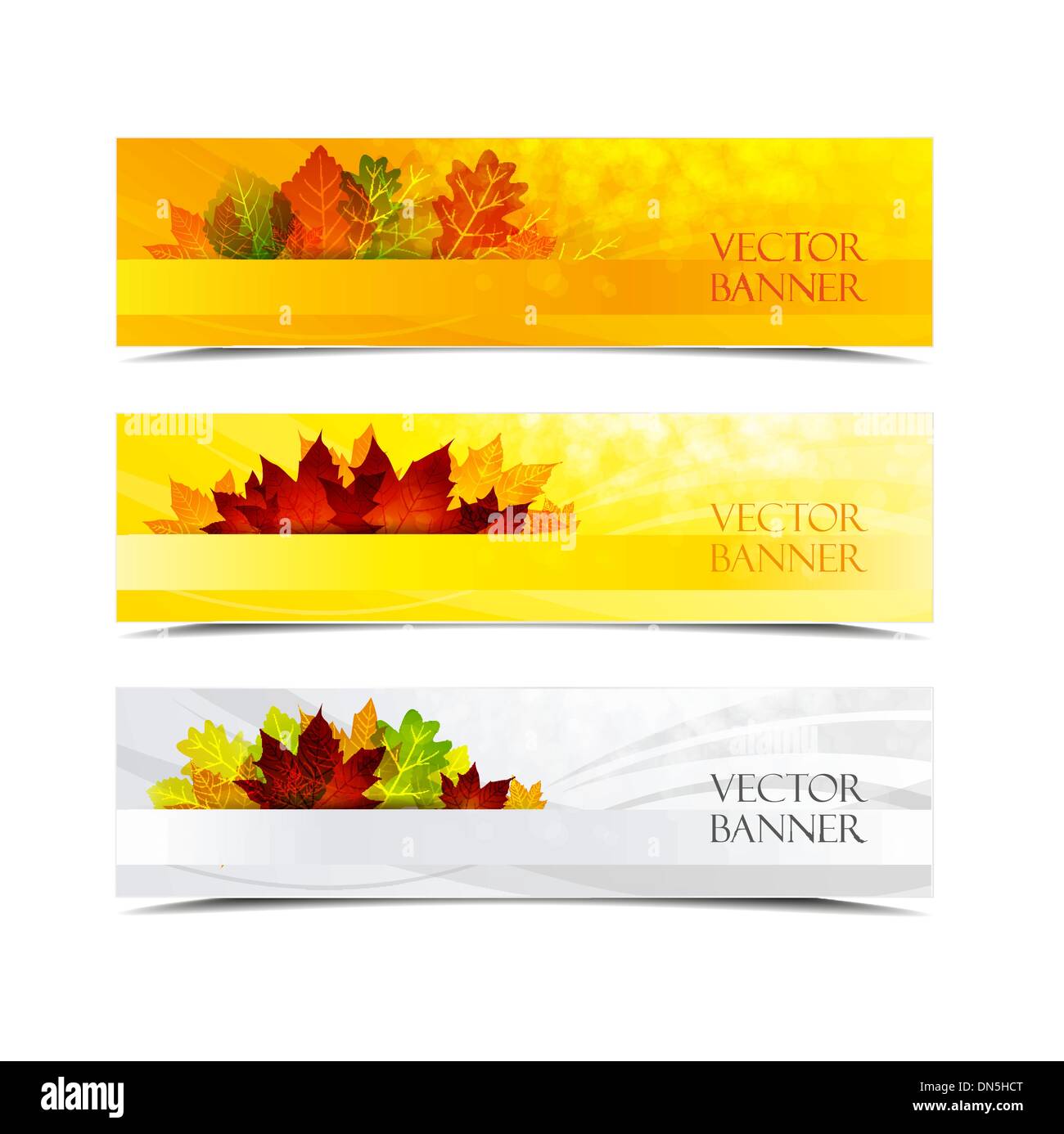 Autumn season banners Stock Vector Images - Alamy