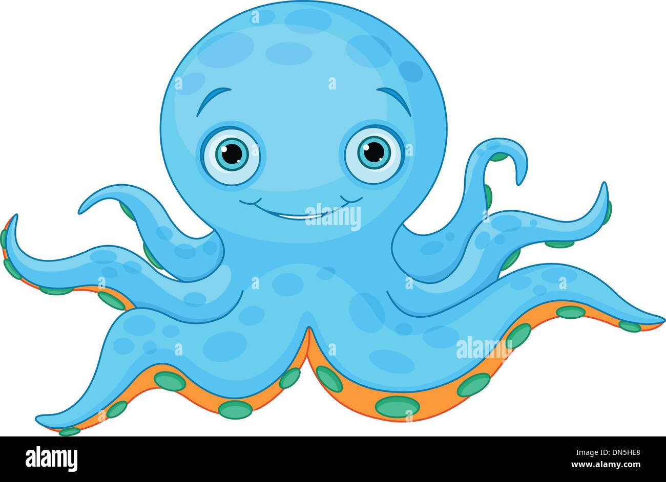 Octopus cartoon characters hi-res stock photography and images - Alamy
