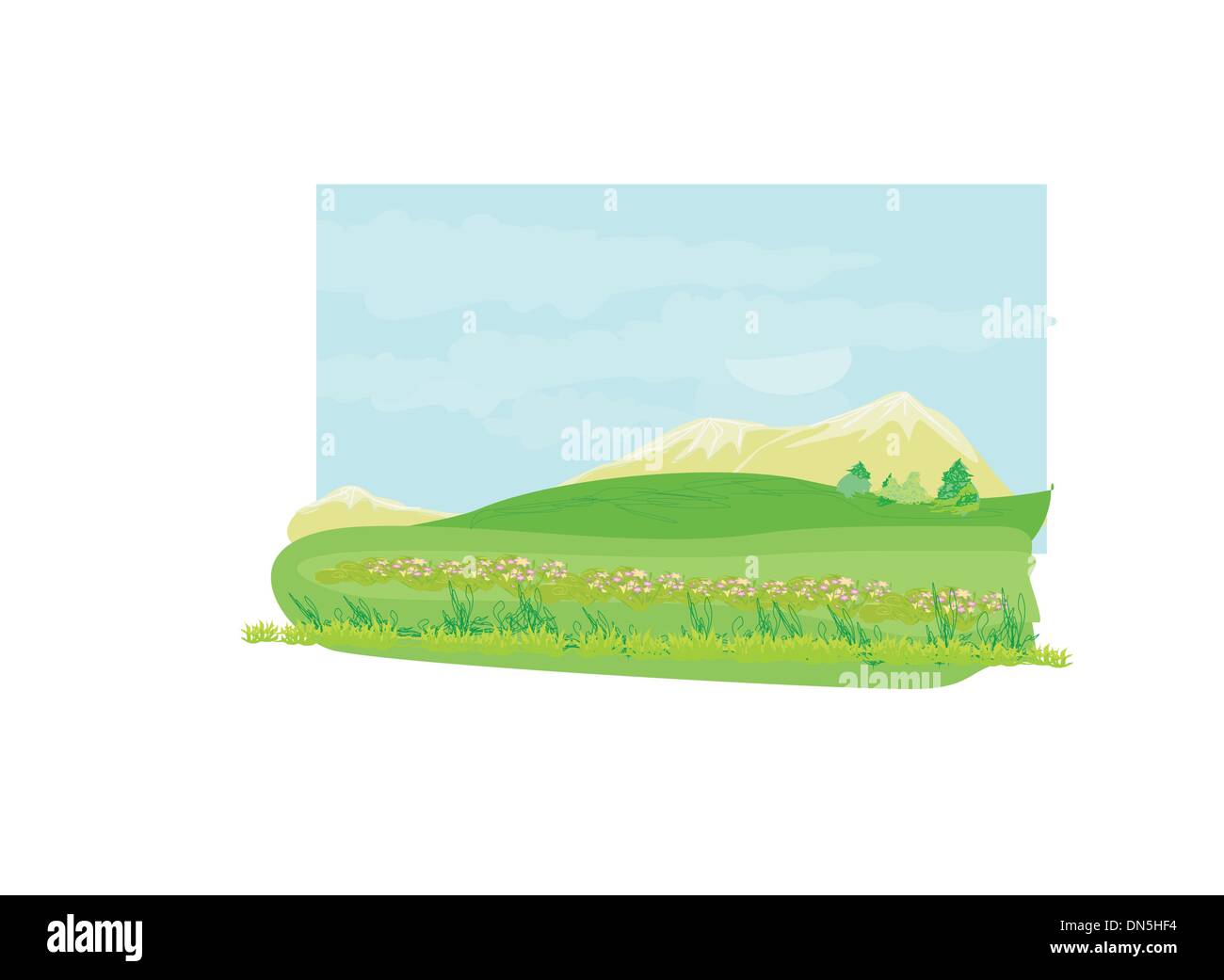 Illustration cyclist man riding Cut Out Stock Images & Pictures - Alamy