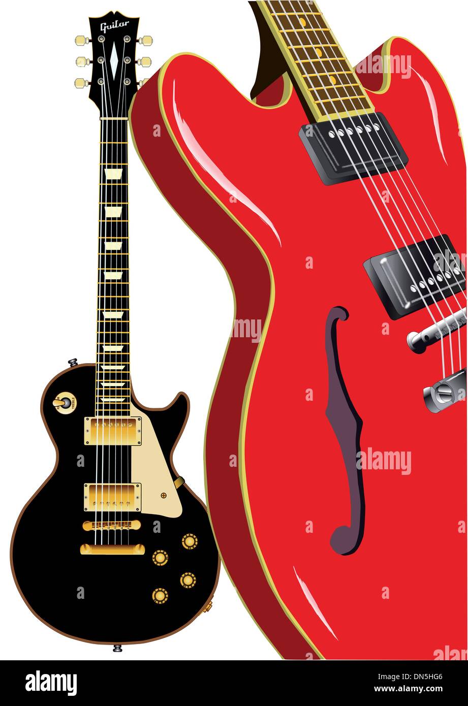 Guitars Stock Vector Images - Alamy