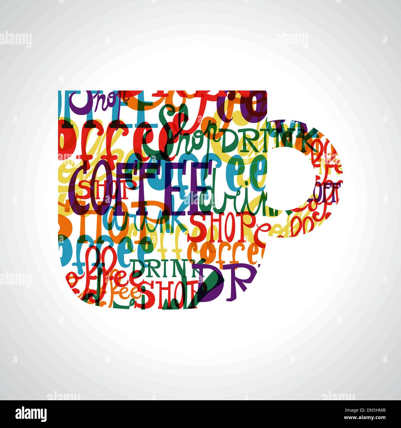 Coffee cup shape Stock Vector Image & Art - Alamy