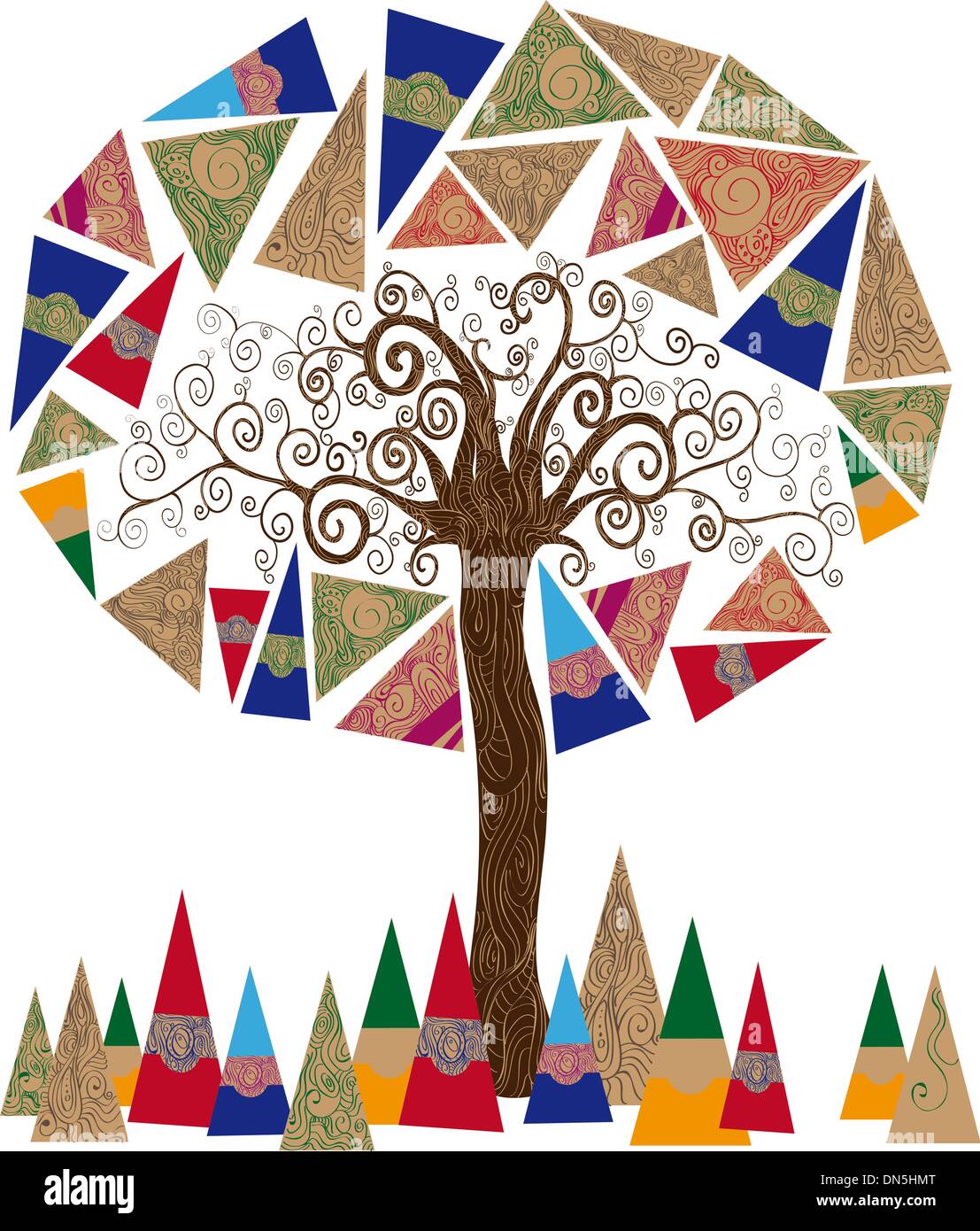 Abstract tree concept Stock Vector Image & Art - Alamy