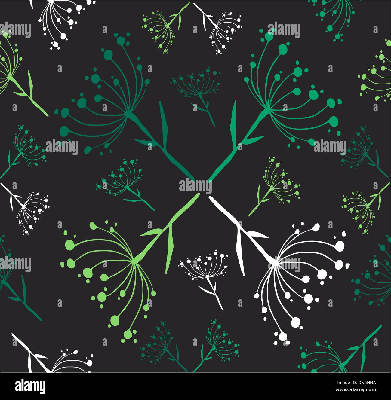 Dandelion flower pattern Stock Vector Image & Art - Alamy