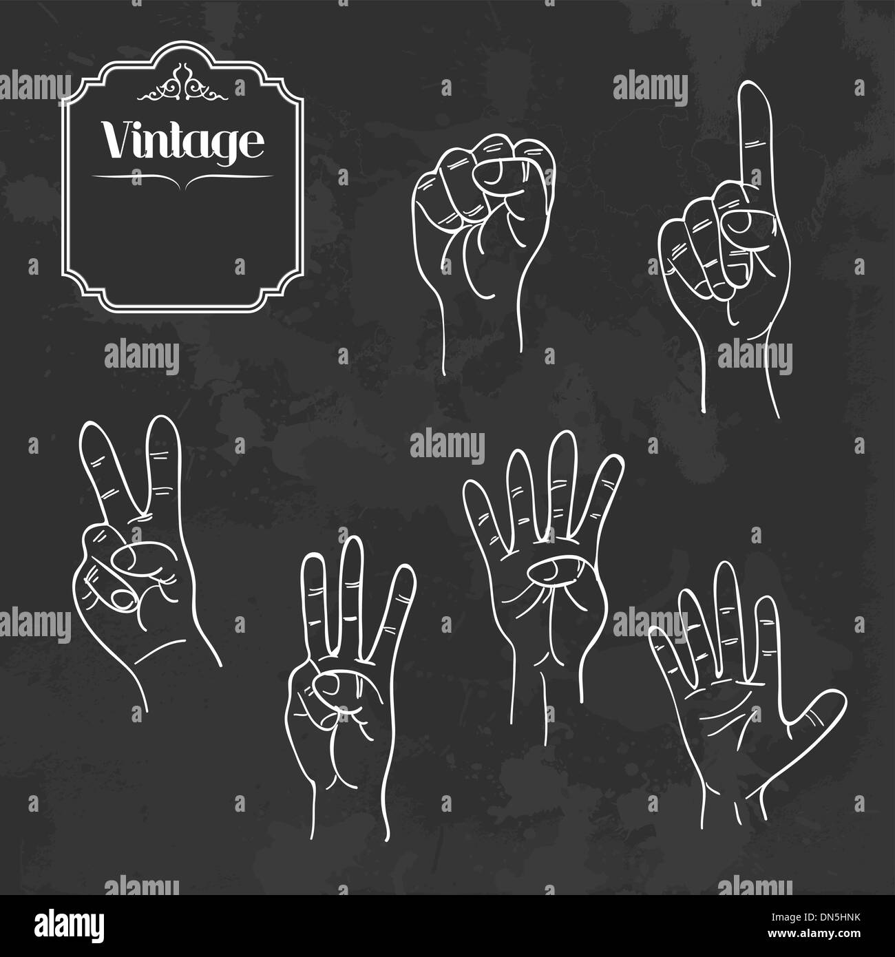 First numbers Stock Vector Images - Alamy