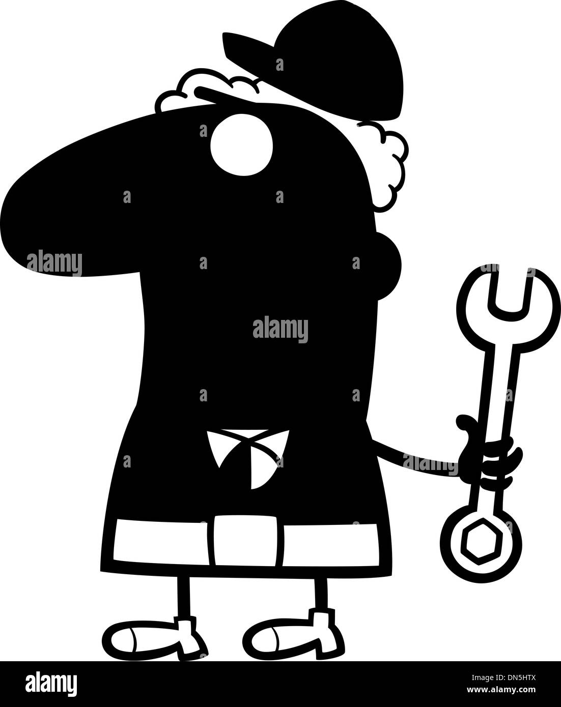 worker cartoon coloring page Stock Vector Image & Art - Alamy