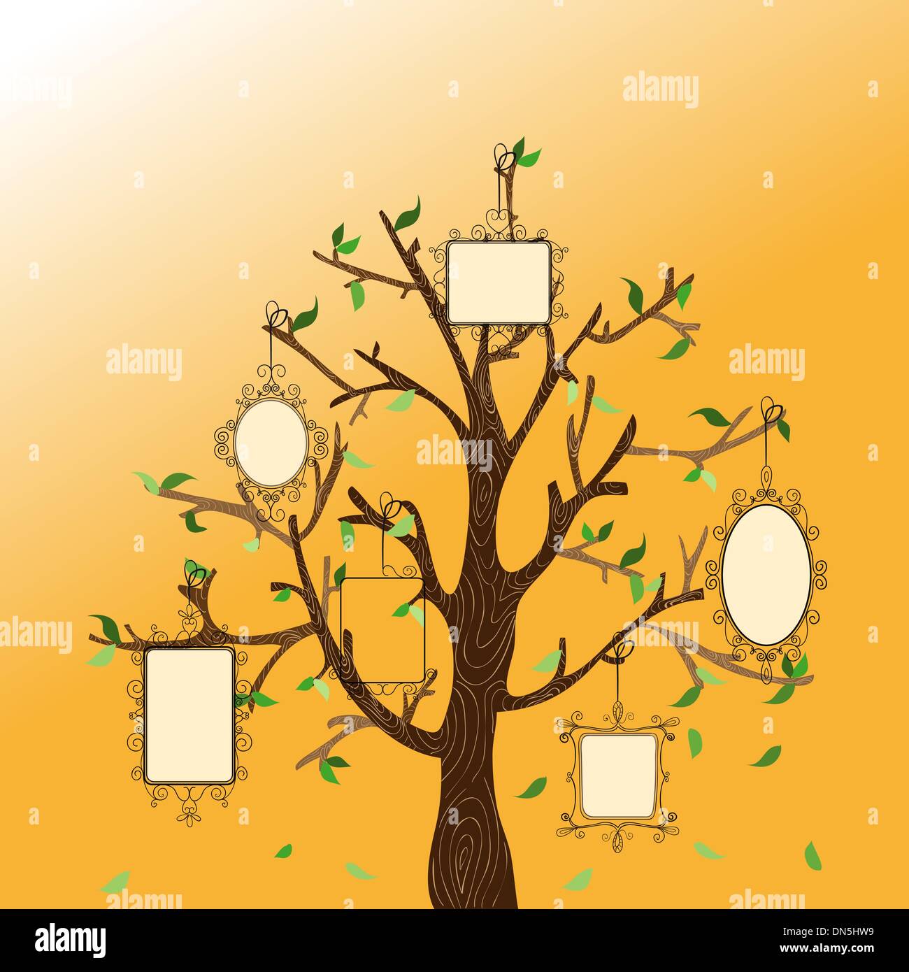 Family tree chart hi-res stock photography and images - Alamy