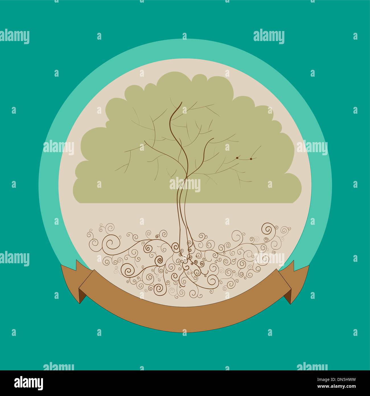 Plant label tree Stock Vector Images - Alamy
