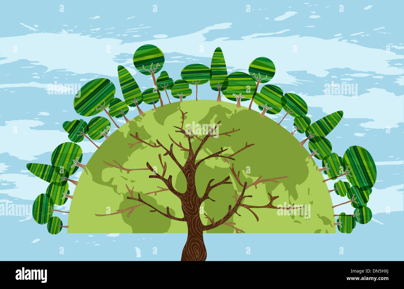 Tree world of trees Stock Vector Image & Art - Alamy