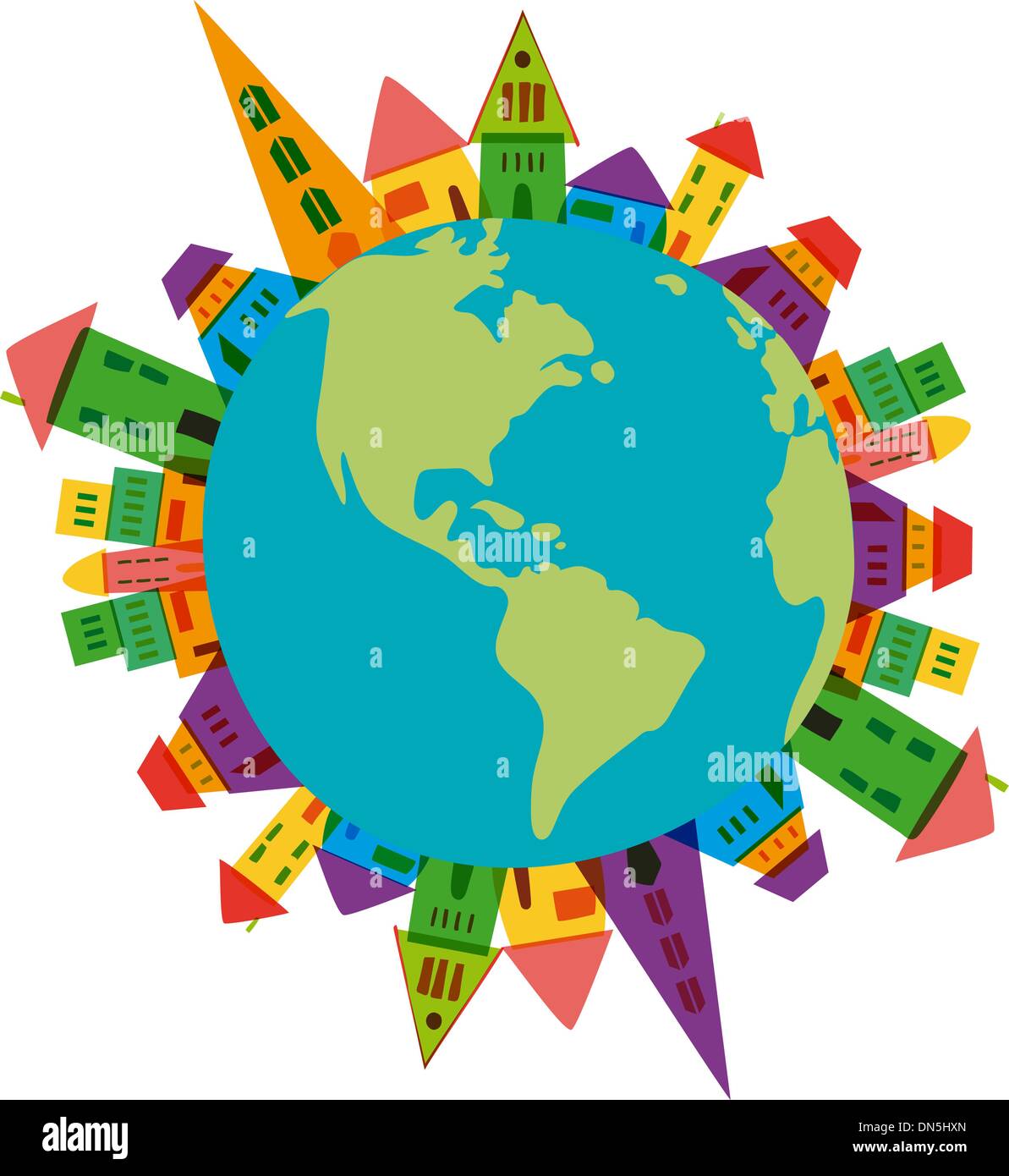 Old world buildings Stock Vector Images - Alamy