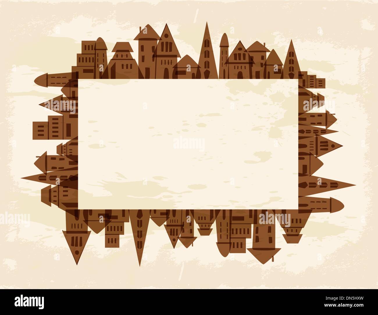 Grunge city frame Stock Vector Image & Art - Alamy