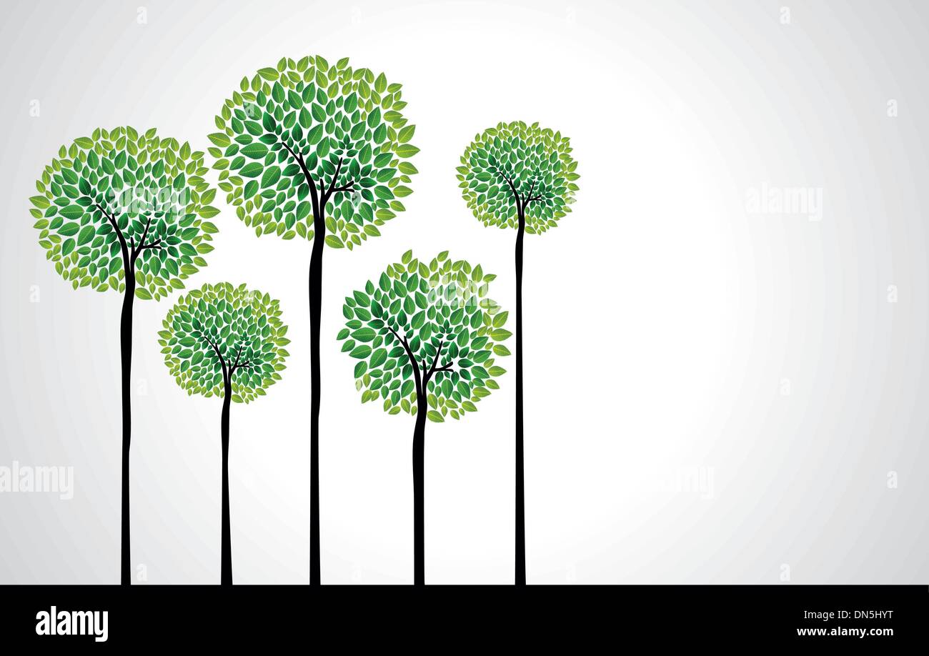 Trees and ground cover Stock Vector Images - Alamy