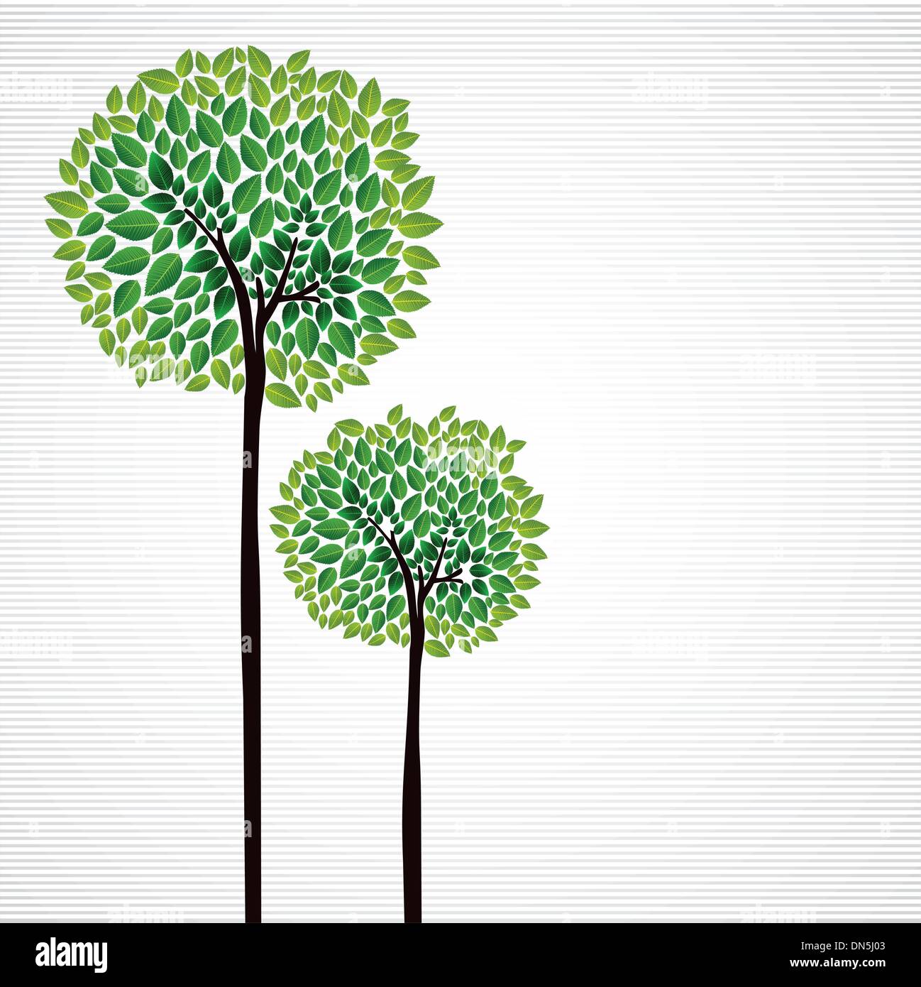 Cute concept trees design Stock Vector Image & Art - Alamy