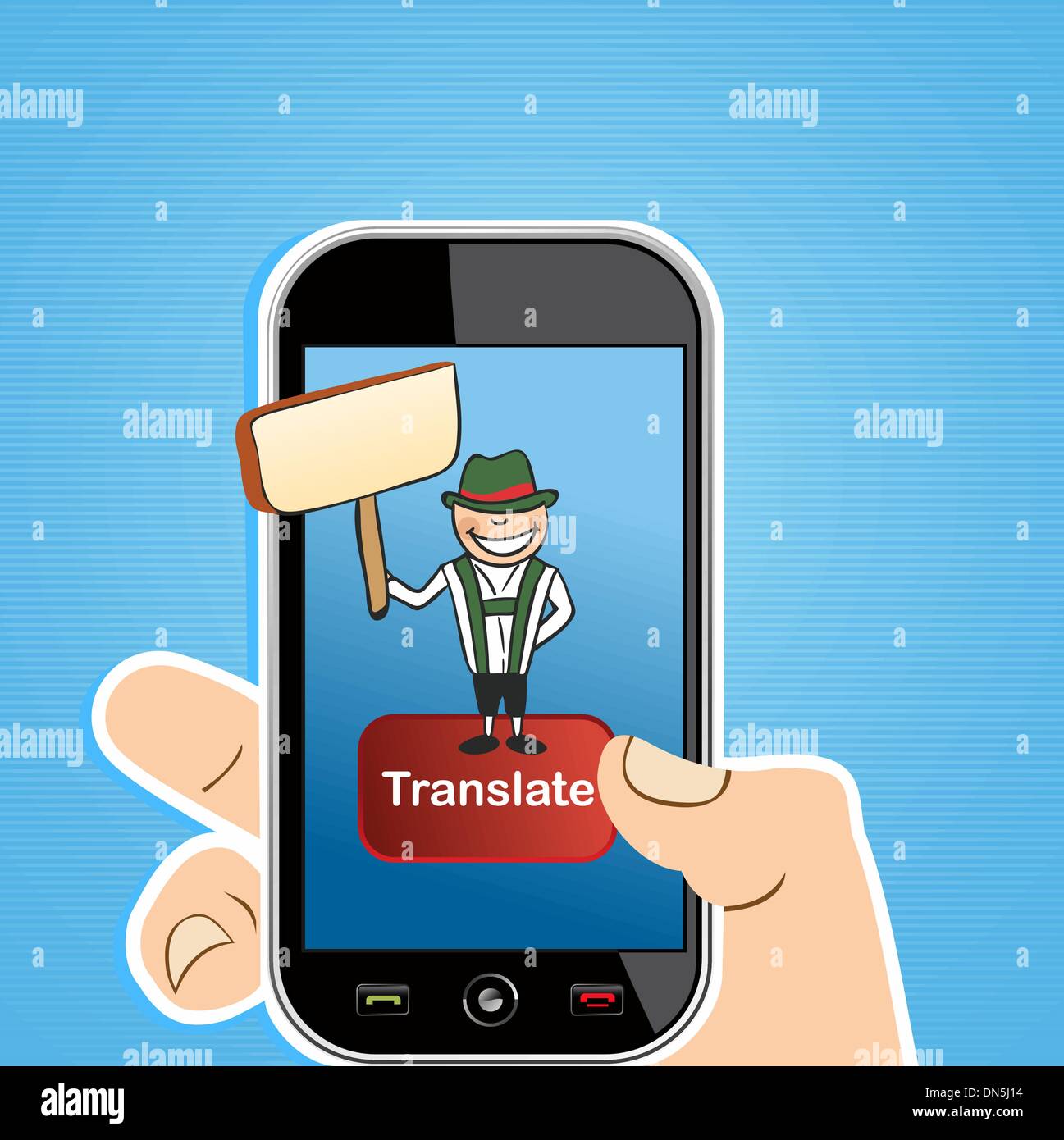 Smart phone translate concept Stock Vector Image & Art - Alamy