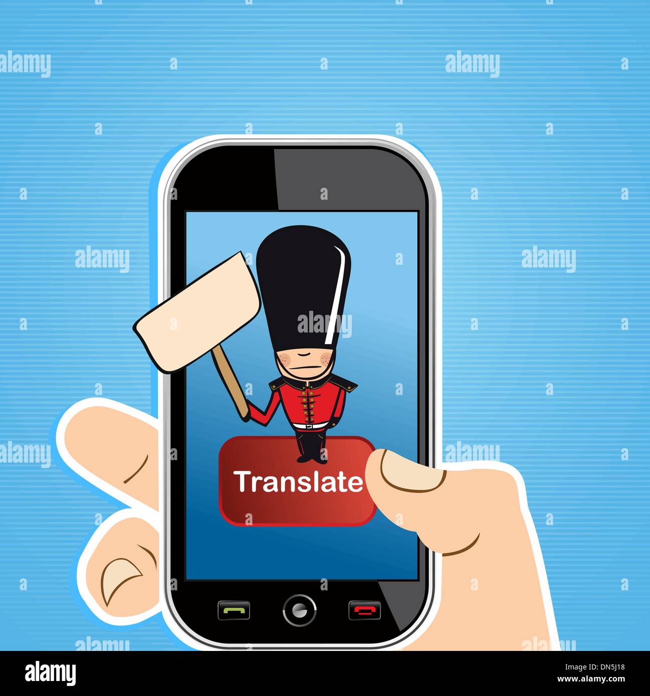 Smart phone translate concept Stock Vector Image & Art - Alamy