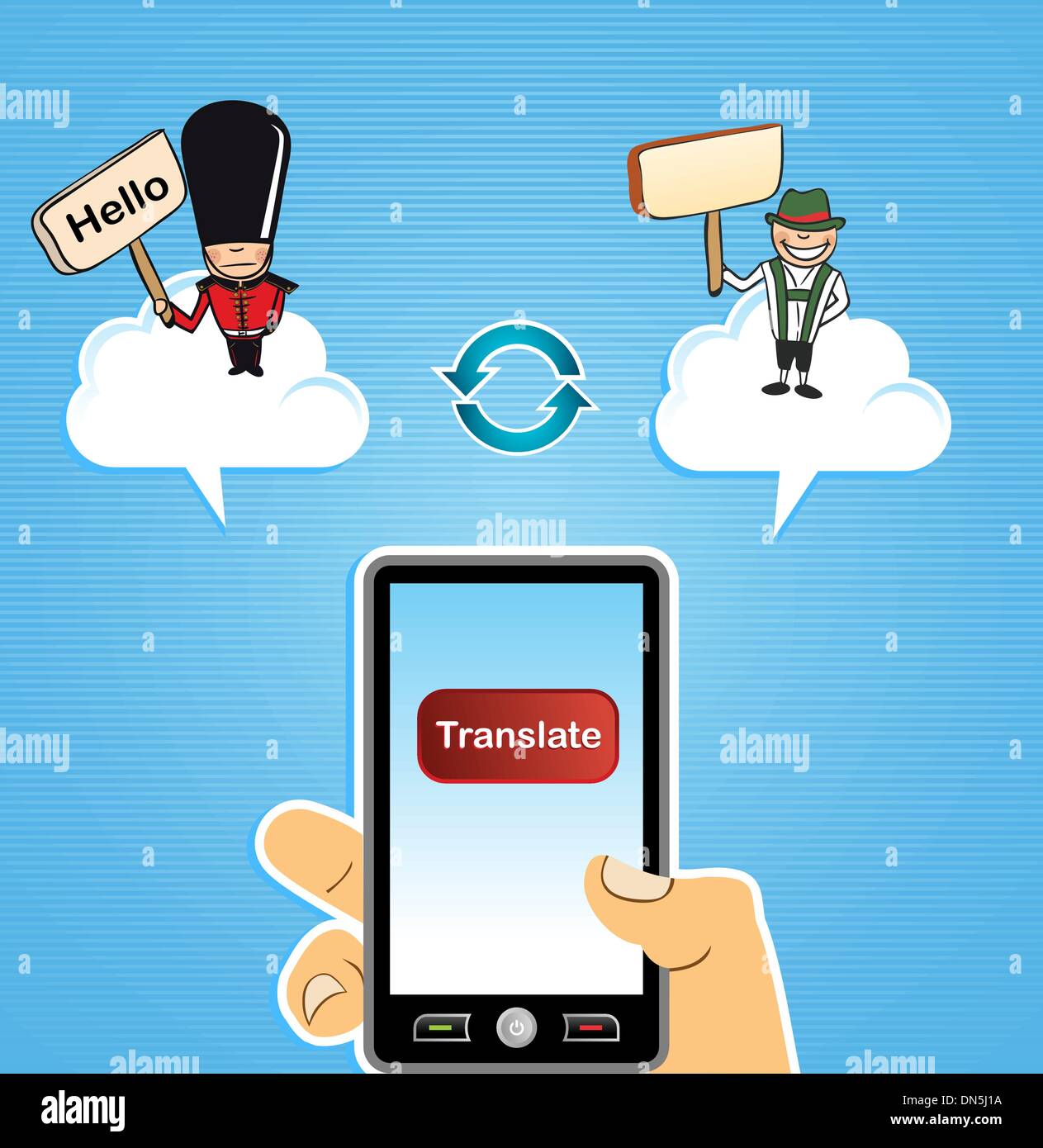Cloud computing translate concept Stock Vector Image & Art - Alamy