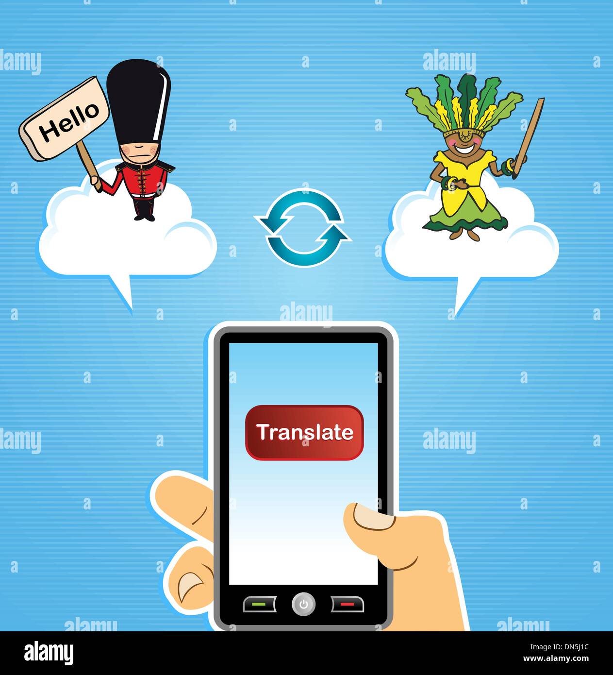 Multilingual translation on line Stock Vector Images - Alamy