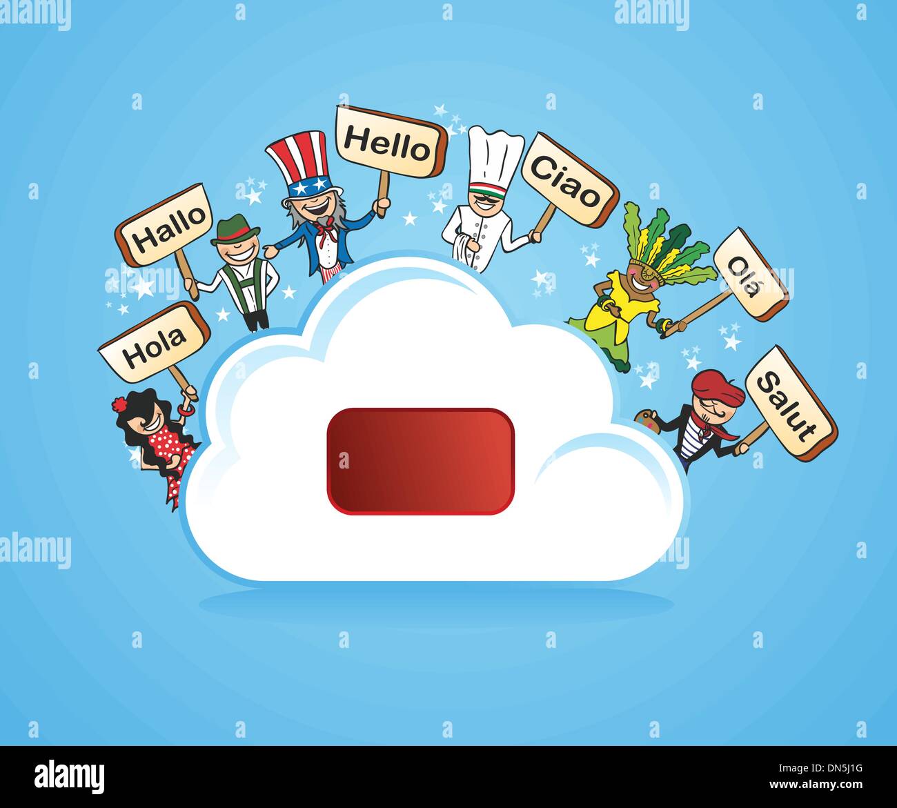 Cloud computing translate concept Stock Vector Image & Art - Alamy
