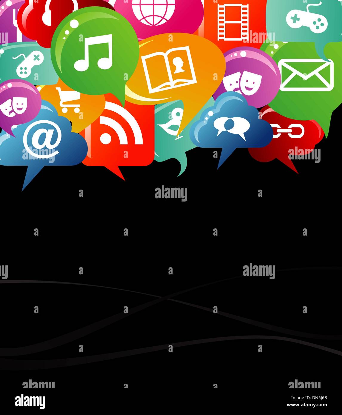 Social color Stock Vector Images - Alamy