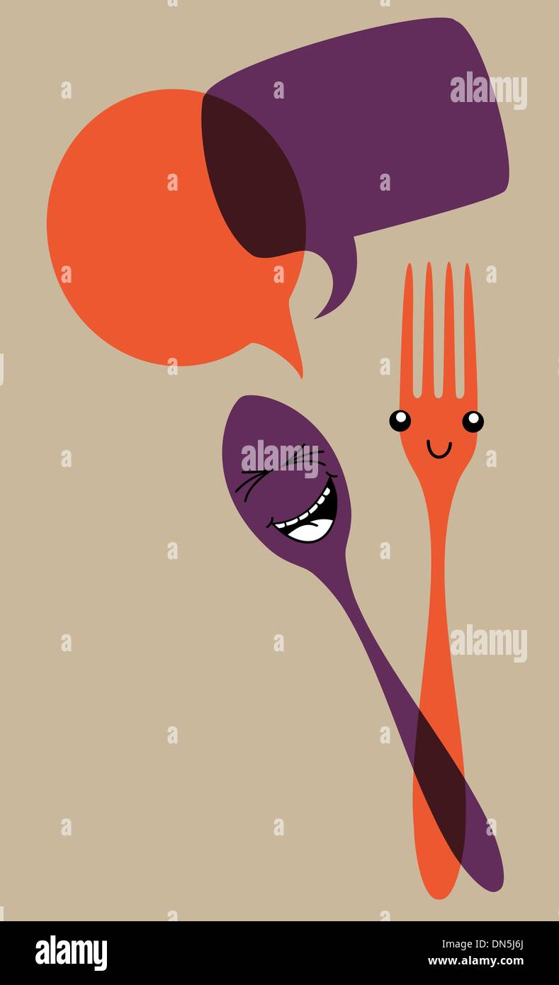 Social happy kitchen illustration Stock Vector Image & Art - Alamy