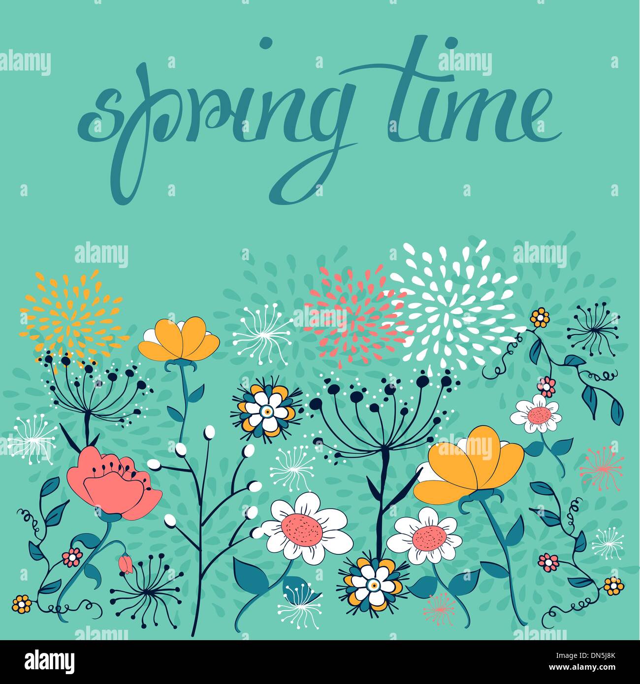 Spring time flower background Stock Vector Image & Art - Alamy
