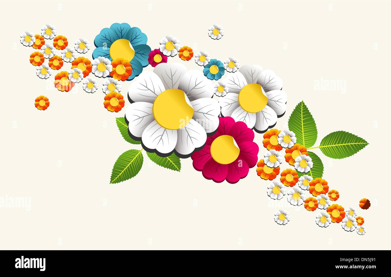 Colorful splash flower background Stock Vector Image & Art - Alamy