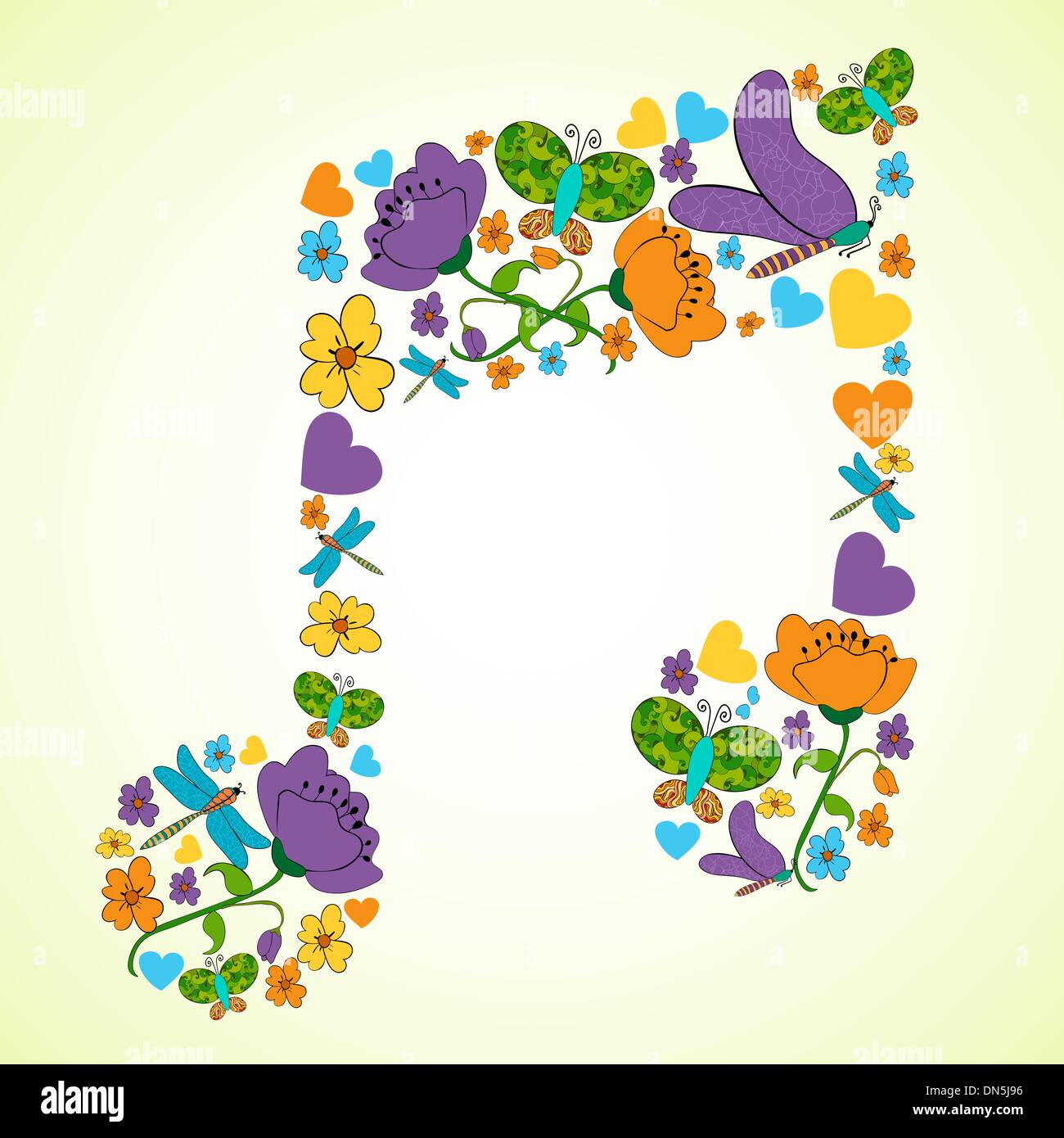 Spring music background Stock Vector Image & Art - Alamy