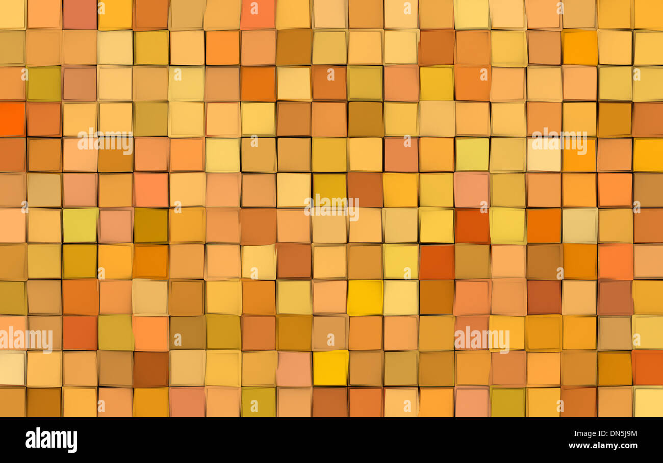 abstract tile pattern mixed orange yellow surface backdrop Stock Photo ...