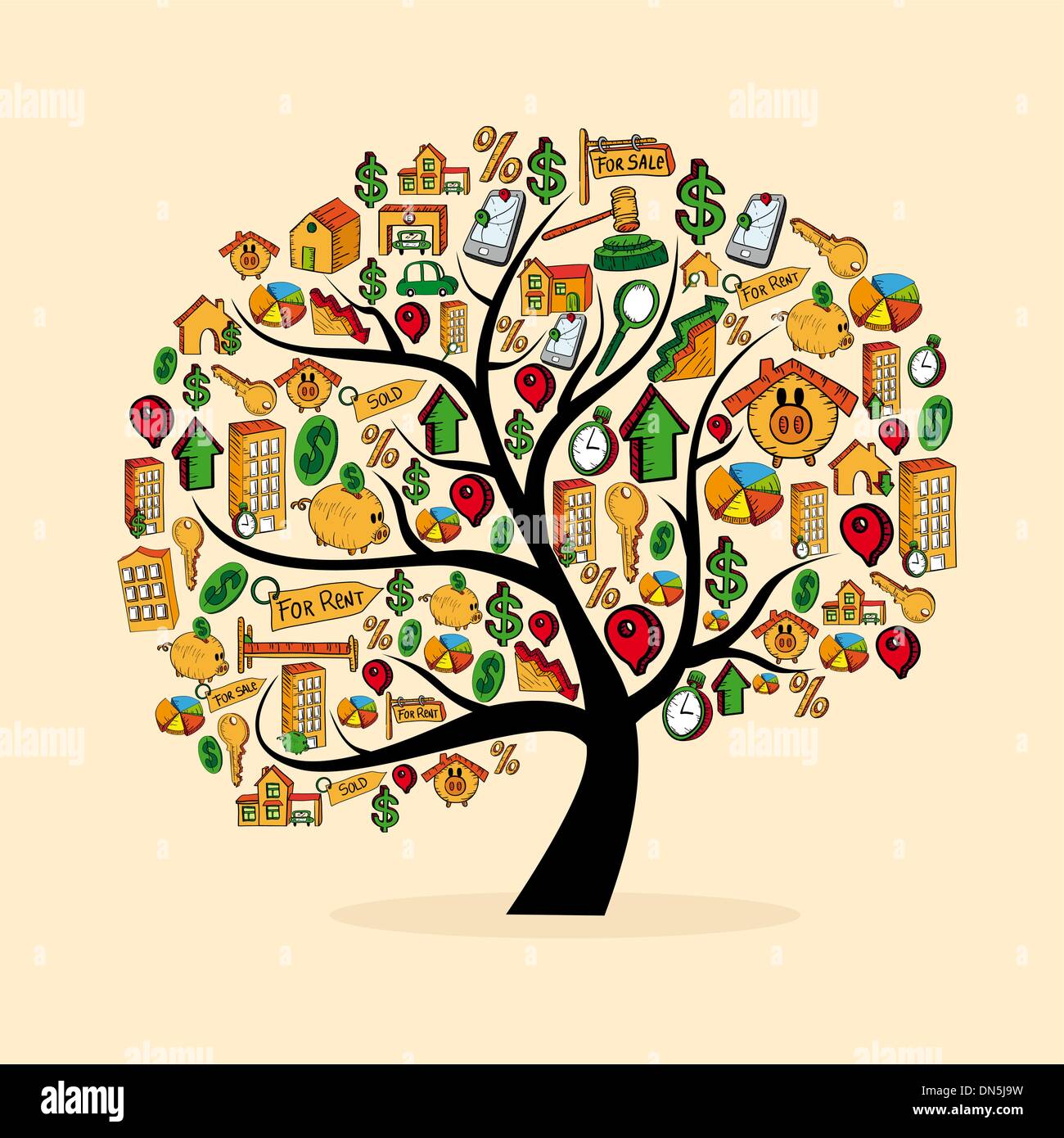 Construct family tree Stock Vector Images - Alamy