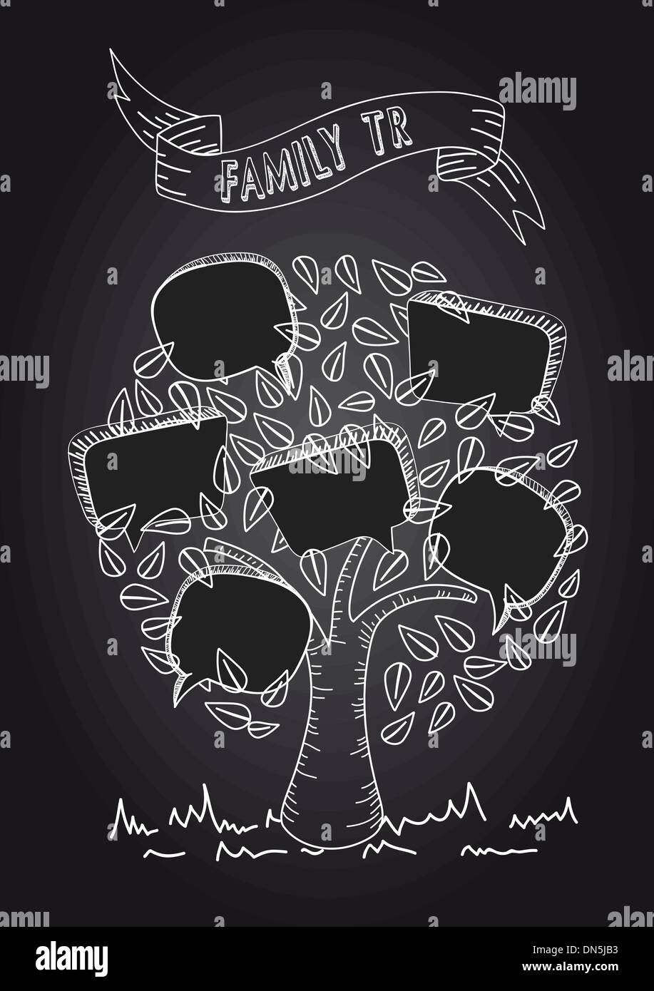 Vintage speech bubble tree Stock Vector Image & Art - Alamy