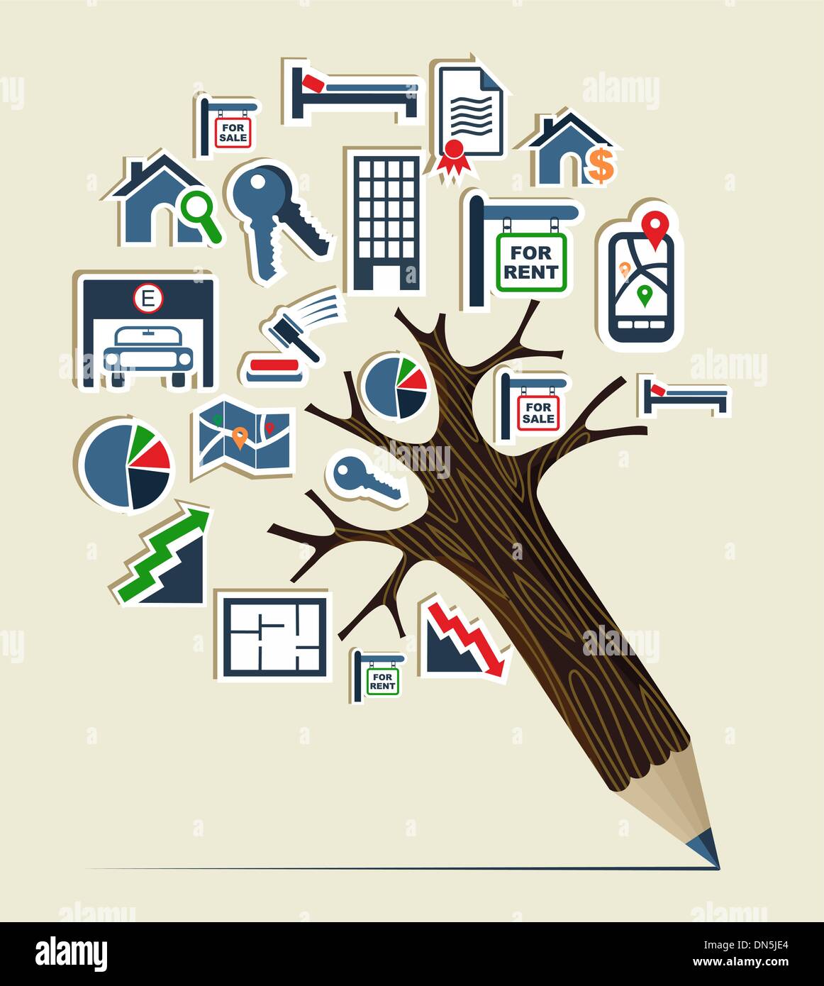 Floor plan map Stock Vector Images - Alamy