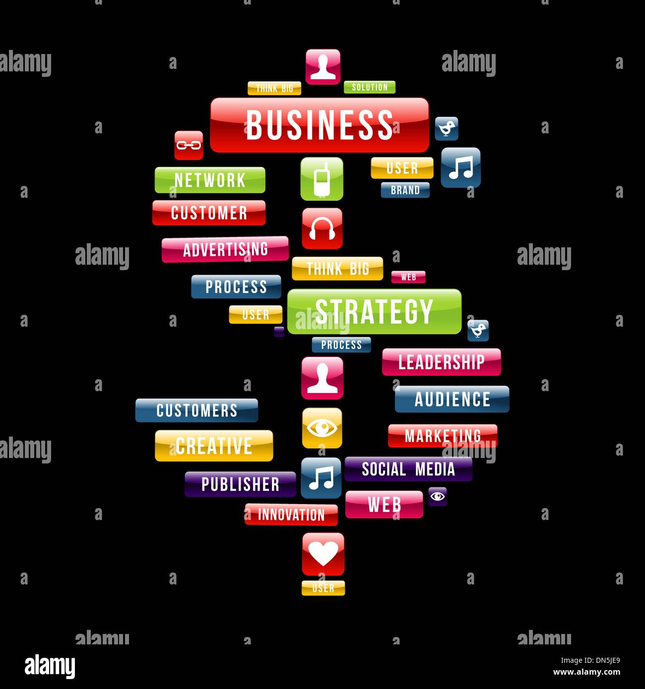 Business strategy money sign Stock Vector Image & Art - Alamy